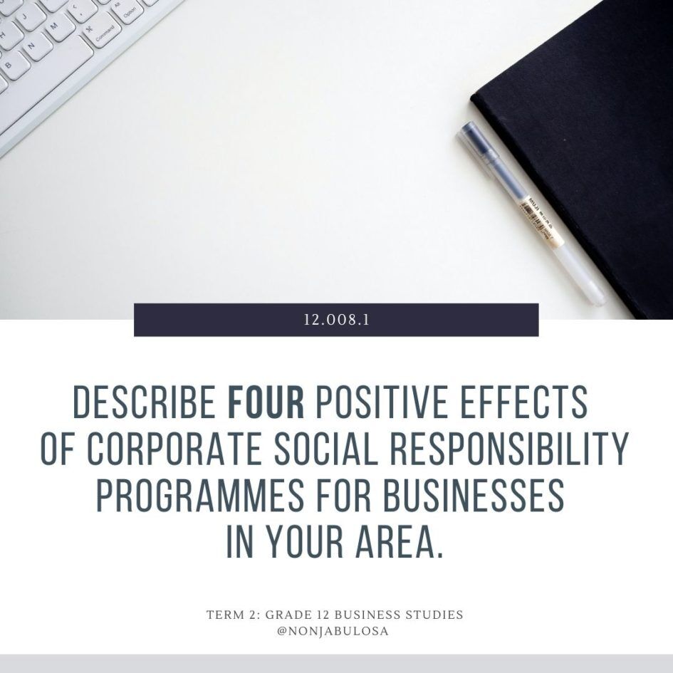 Benefits of CSR (or CSI) to the Business – Positive Impact