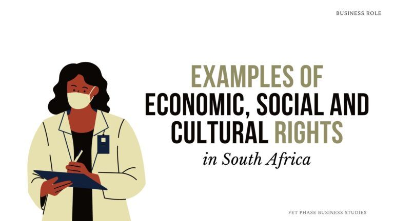 Examples of Economic, Social and Cultural Rights | RSA
