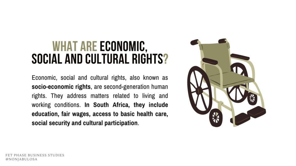 Examples of Economic, Social and Cultural Rights | RSA